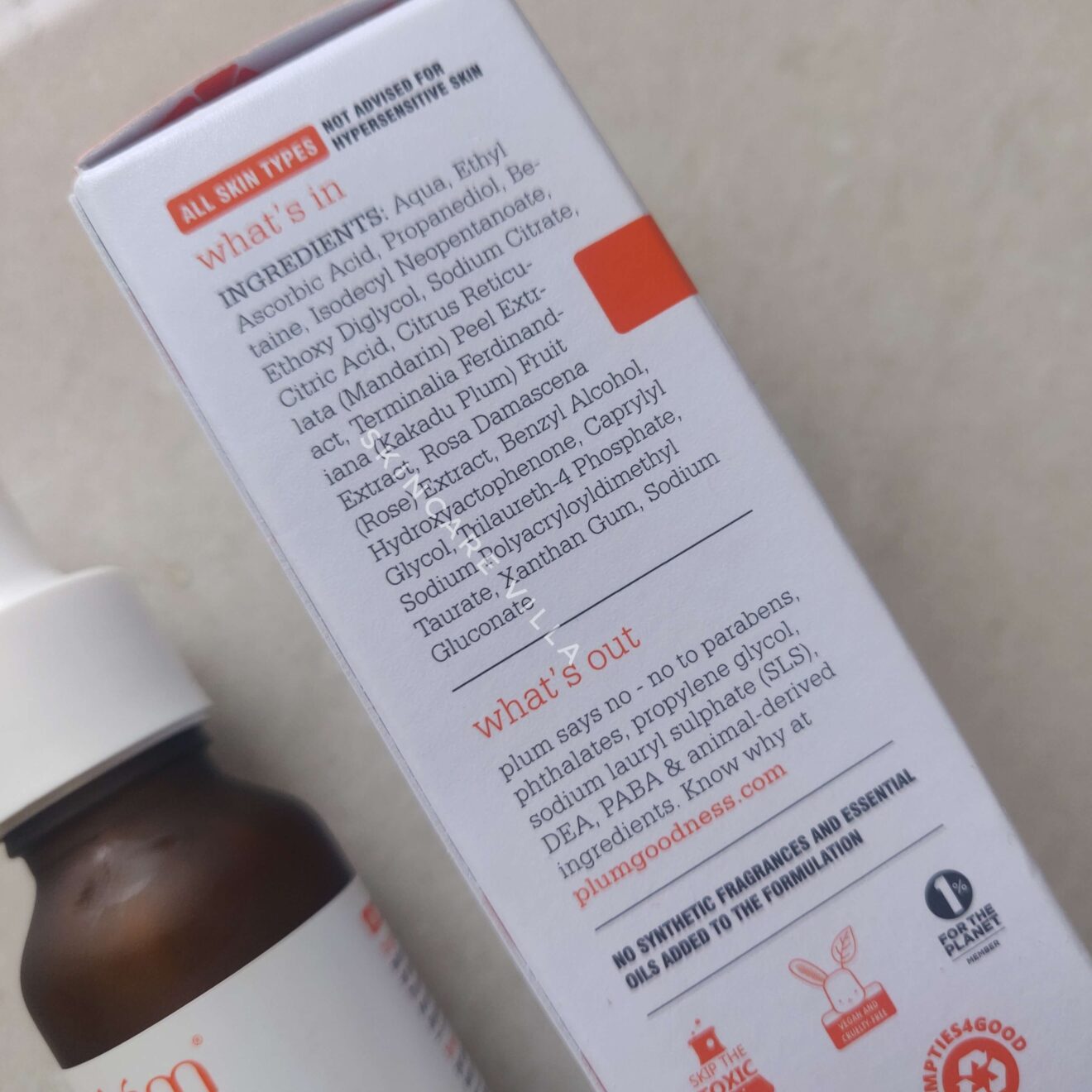 Plum Vitamin C Serum Review - Skincare Villa