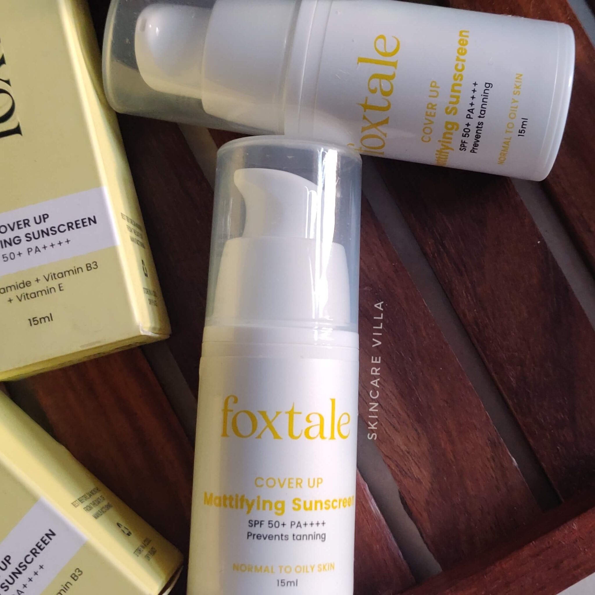 FoxTale CoverUp Matte Sunscreen SPF 50+ PA++++ Review - Skincare Villa